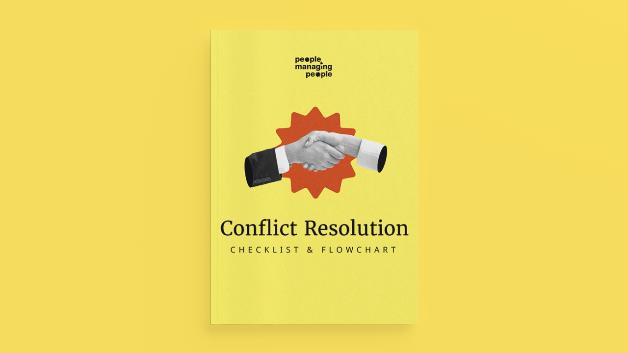 Conflict Resolution Checklist Flowchart